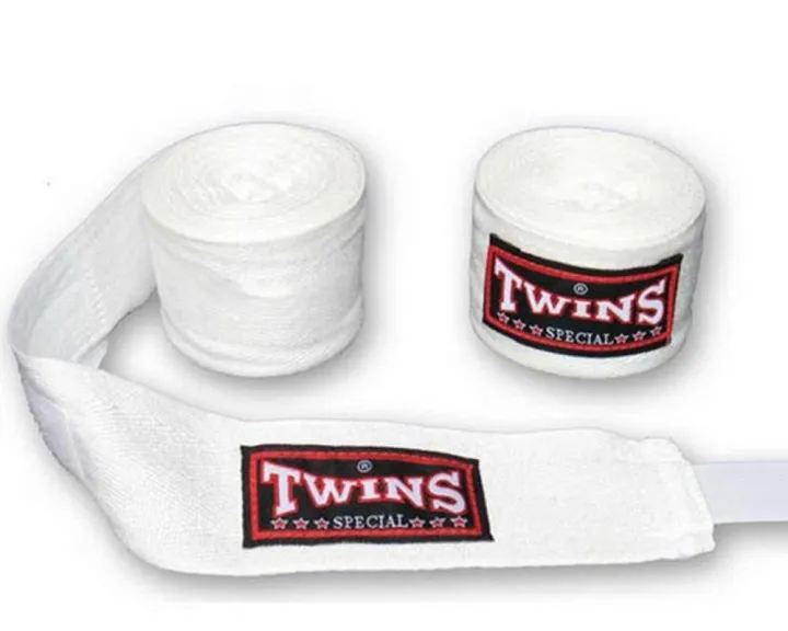 Twins Special 4.5m Hand Wraps Boxing Gear (White), Set of 2 | Lazada PH