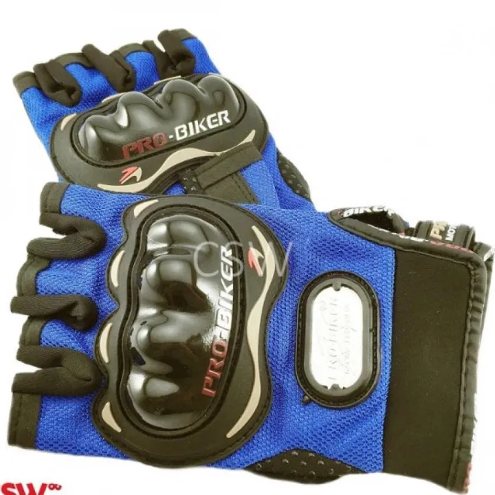 PROBIKER ถุงมือครึ่งนิ้ว ขับขี่รถมอเตอร์ไซด์ และจักรยาน แบบมีเกาะ ไซส์ ...