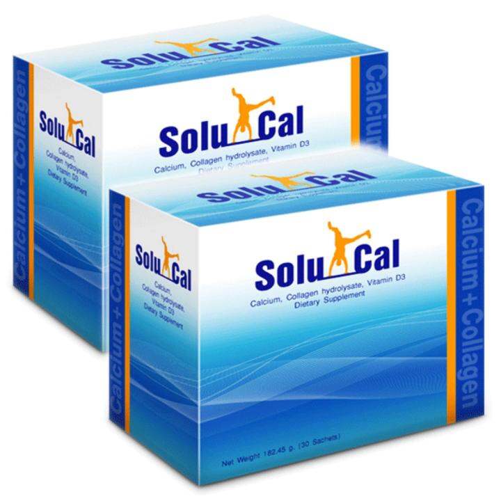 2 Boxs Solucal โซลูแคล Calcium Collagen VitaminD3 30 Sachets | Lazada.co.th