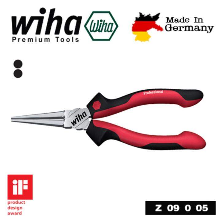 Wiha Z 09 0 05 คีมตัดแหลมหางหนู SF มีปีก (ด้ามดำ-แดง) No.26734 ขนาด 6½ ...