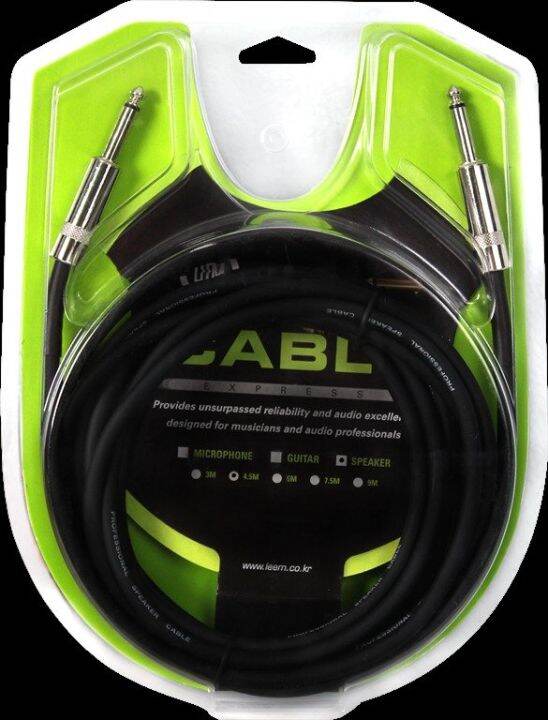 LEEM สายตู้ Speaker Cable 15ft./4.5m.O.D-6.5mm. รุ่น CSU-15 TOP I CLASS ...