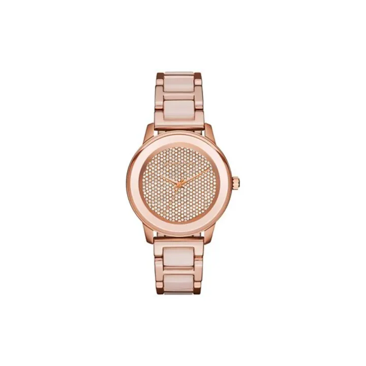 นาฬิกาข้อมือผู้หญิง Michael Kors Kinley Pave Blush Dial Ladies Watch ...