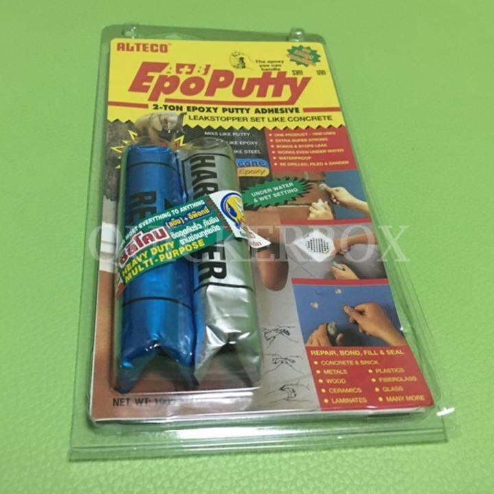 กาวมหาอุด ซุปเปอร์ซิลิโคน ขนาด 100 กรัม ALTECO Epoxy Putty A+B | Lazada.co.th