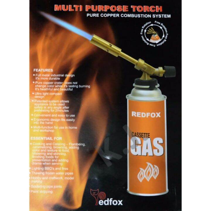REDFOX Multi Purpose Torch TS-800 รุ่นพิเศษ หัวท่อเป็นทองเหลืองผสม ...