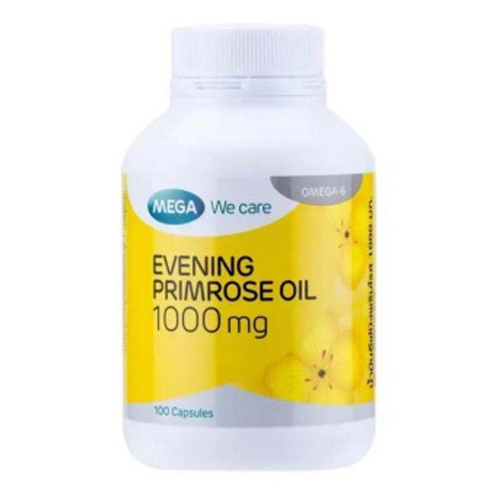 เมกก้าอีฟนิ่งพริมโรส 100 เม็ด Mega Evening Primrose Oil EPO 100 ...