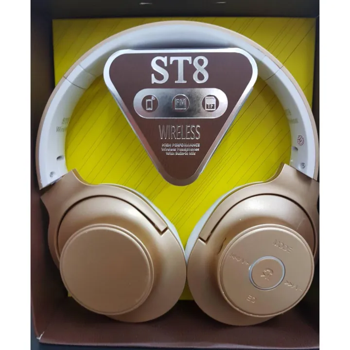 หูฟังแบบครอบหู บลูทูธ ไร้สาย รุ่น ST8 Bluetooth Stereo Headset FM RADIO ใส่เมมTF-CARD เล่นเพลง ...