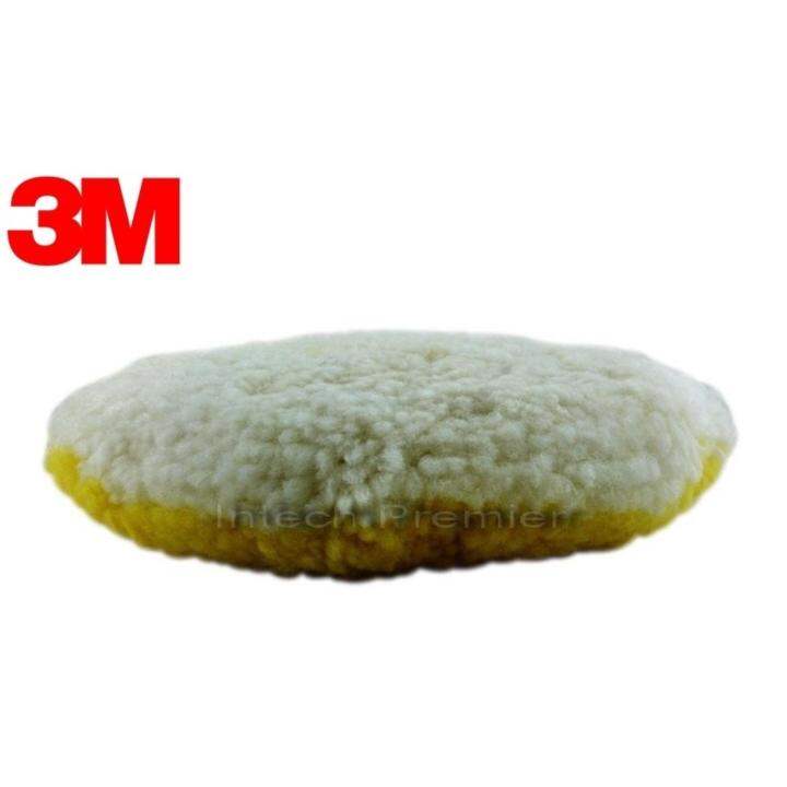 3M 5701/5 2in1 ลูกขัดขนแกะสีขาว+สีเหลือง 8" แบบ2 สี buffing & Polishing ...