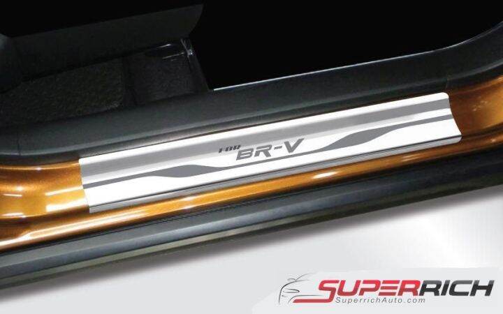 BRV 2016 ชายบันไดประตูรถยนต์ แผงครอบ กันรอย (4ชิ้น) ประดับยนต์ ชุดแต่ง ...