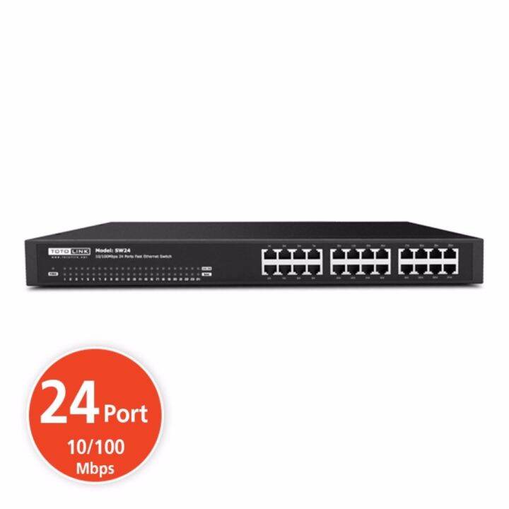 TotoLink SW24, 24-Port 10/100Mbps Unmanaged Switch [ Lifetime warranty ...