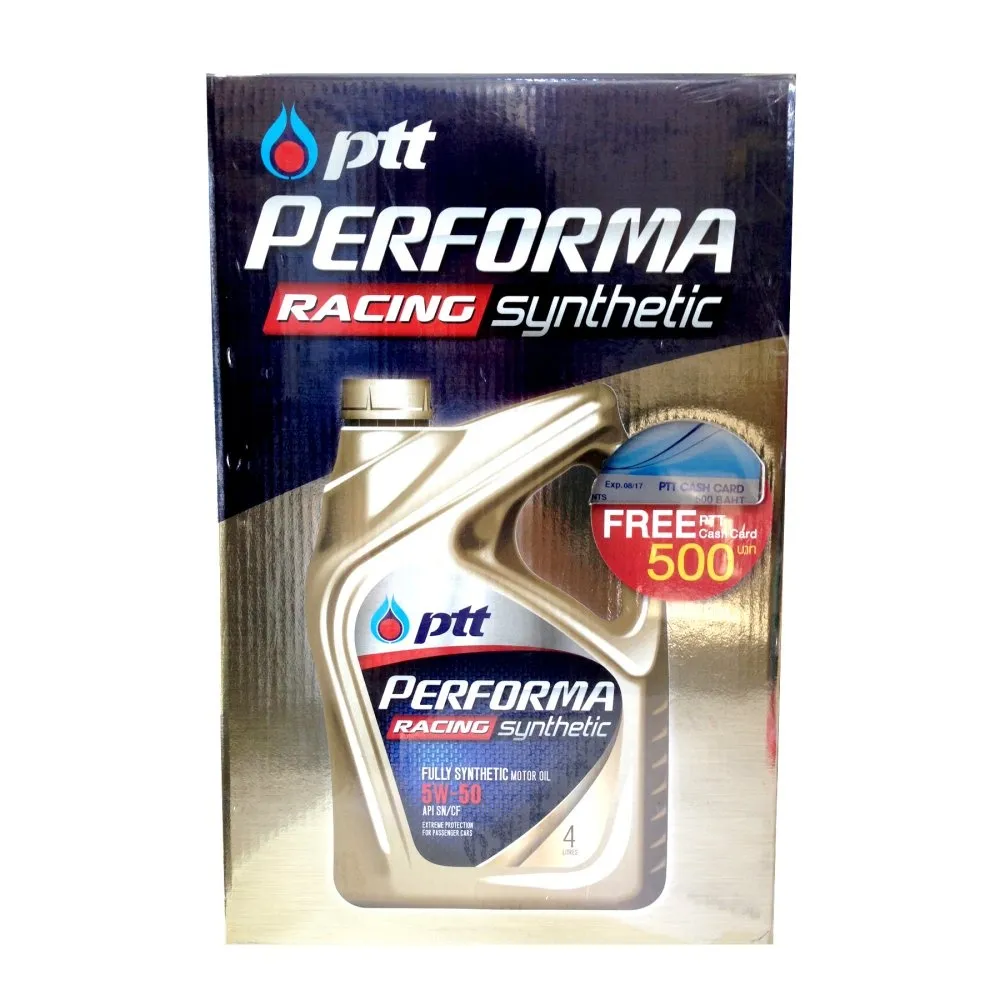PTT Performa เรซซิ่ง ซินเธติค 5W-50 API SN/GF-5 As the Picture | Thisshop