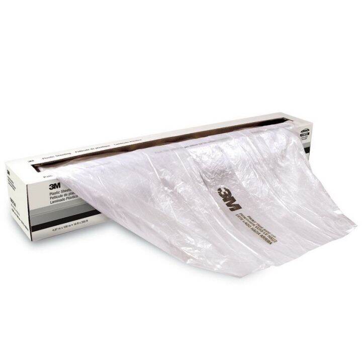 3M 06723 พลาสติกสำหรับคลุมรถก่อนพ่นสี 3.65 เมตร x 121 เมตร Plastic ...