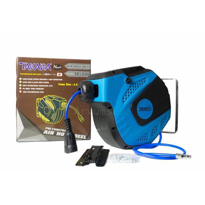 TAKARA ตลับโรล โรลสปริง สายลม แบบมีใยถัก ขนาด 6.5x10มม. ยาว 14 ม. +1ม. ...