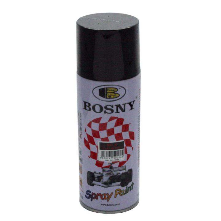 Bosny สีสเปรย์ อะครีลิก บอสนี่ สีดำด้าน #4 | Lazada.co.th