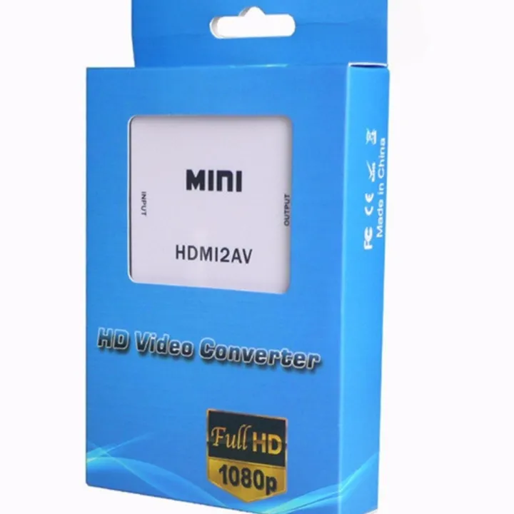 ตัวแปลงสัญญาณ Hdmi to Av Converter Adapter 1080p | Lazada.co.th