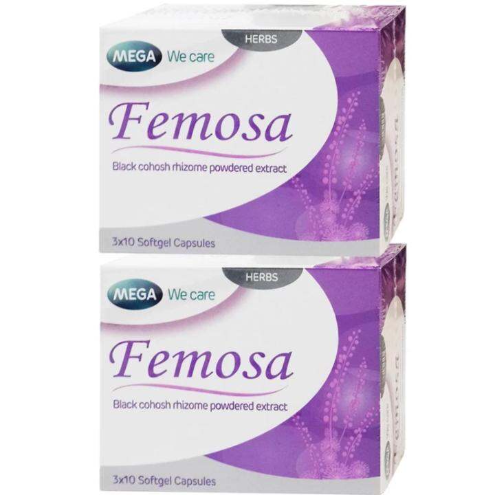 Mega We Care Femosa 30แคปซูล (2กล่อง) บรรเทาอาการวัยทอง | Lazada.co.th