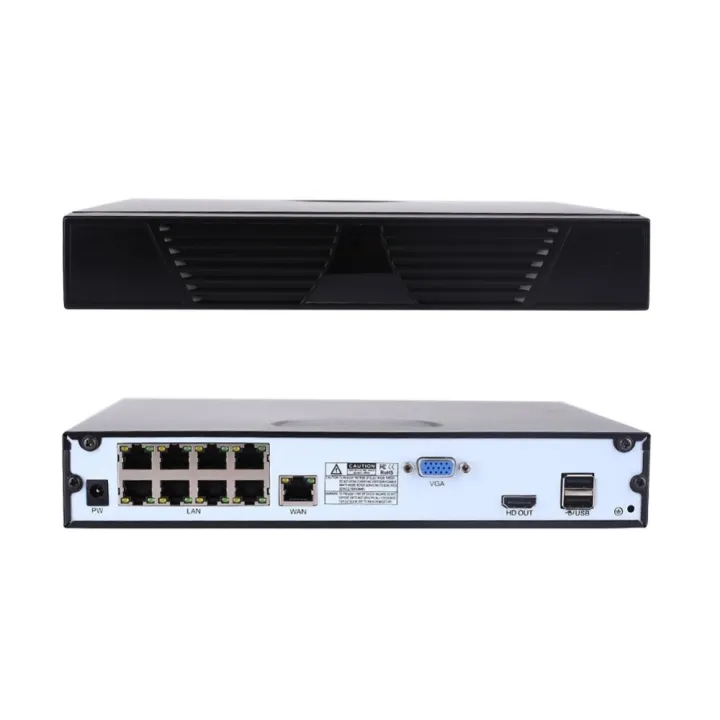 POE NVR DVR Hard Disk Monitor CCTV Recorder Camcorder HDMI Network IP 8 ...