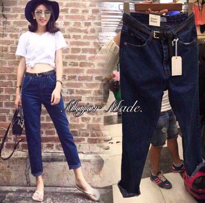 Handmade Pop Jeans กางเกงยีนส์สาวป๊อบ สไตล์น่ารัก | Lazada.co.th