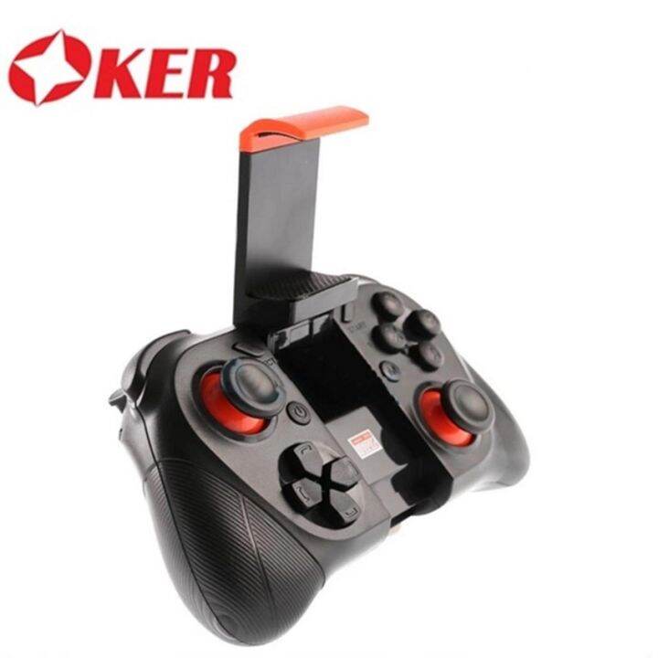 OKER จอยเกมส์ JoyStic Bluetooth Gamepad รุ่น BT-050(สีดำ) | Lazada.co.th