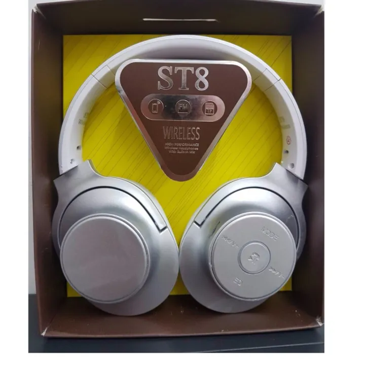 หูฟังแบบครอบหู บลูทูธ ไร้สาย รุ่น ST8 Bluetooth Stereo Headset FM RADIO ใส่เมมTF-CARD เล่นเพลง ...