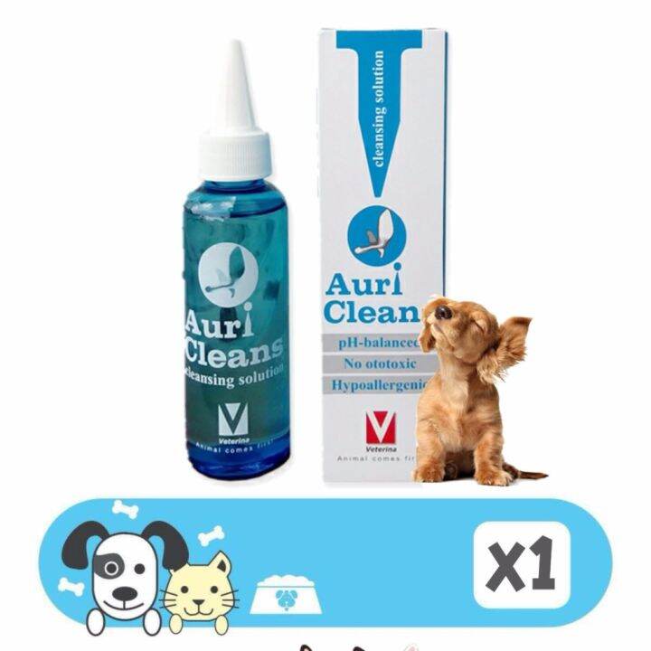น้ำยาเช็ดหู ทำความสะอาดหู Auri cleans 100ml โดย Yes pet shop | Lazada.co.th