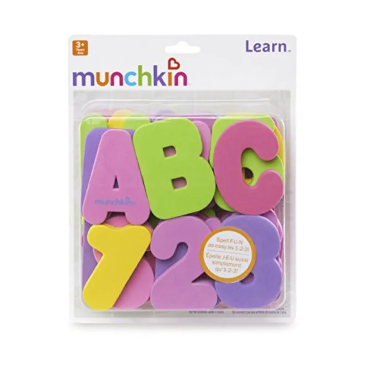 Munchkin : MNK11509 ของเล่นในน้ำ Bath Letters and Numbers (Girl ...