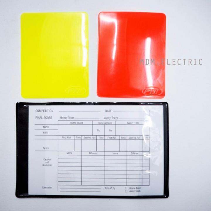 FBT ใบเหลือง ใบแดง ฟุตบอล Yellow & Red Football Cards | Lazada.co.th