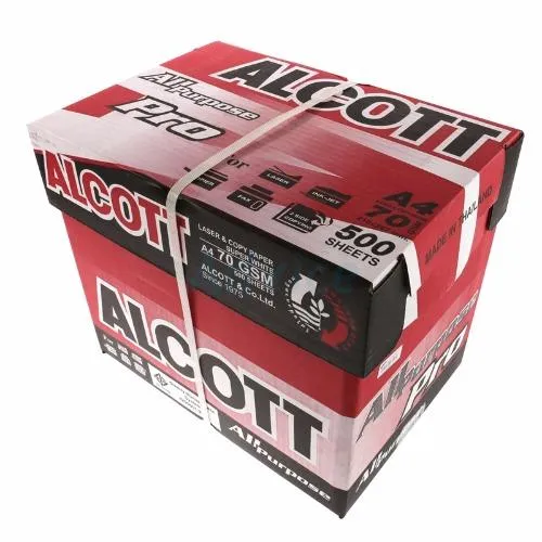 Alcott A4 70g 5รีม กล่อง กล่องแดง Th