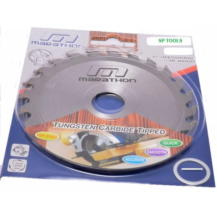 MARATHON ใบเลื่อยวงเดือนตัดไม้ ฟันคาร์ไบด์ ขนาด 7” (185 MM) X 40T รุ่น M312-0018 | Lazada.co.th
