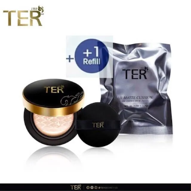 TER UV Matte Cushion Oil Control SPF 50 PA+++ตลับจริง+รีฟิวส์ No.23 | Lazada.co.th