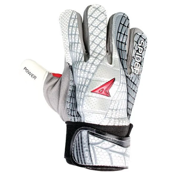 SportLand Spider Goal Keeper Gloves No.6 - White/Black As the Picture ...