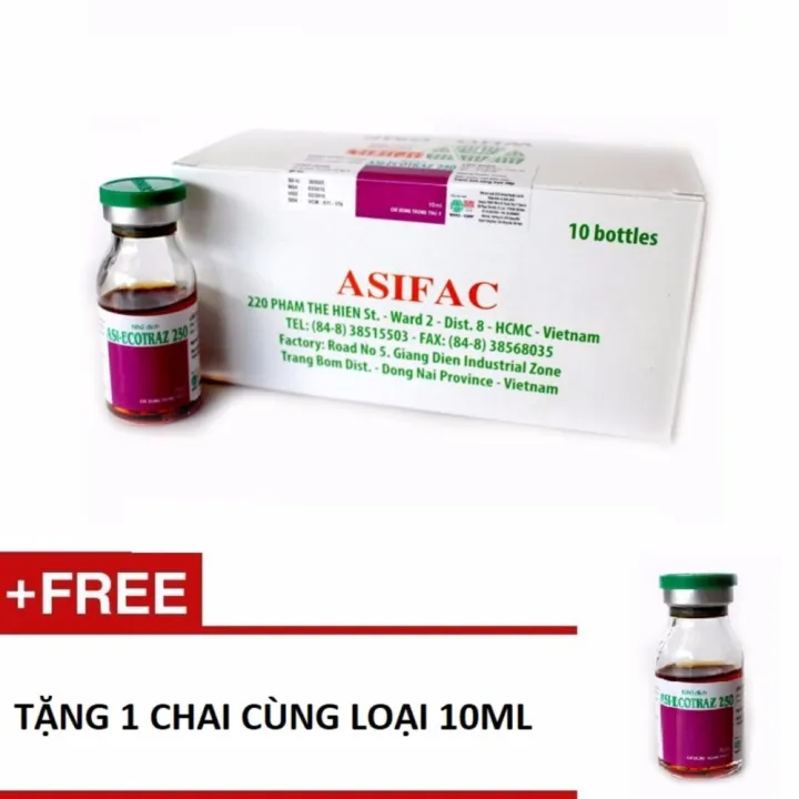 Thuốc phòng trị ve, rận, bọ chét, ghẻ cho vật nuôi Asi-ECOTRAZ 250(dung ...