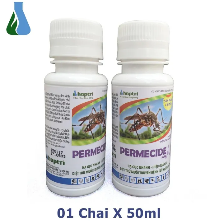 [HCM]Thuốc diệt côn trùng nhện thuốc diệt muỗi HopTri - Permecide 50 EC ...