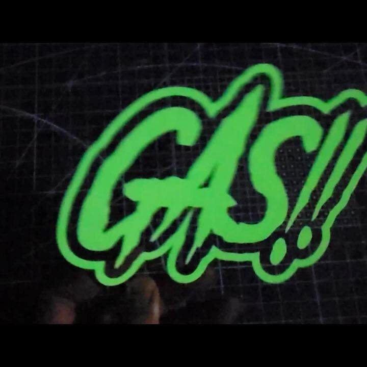 (isi 02) STIKER GAS!! Glow In The Dark Langka Setiker Motor Body Tangki ...