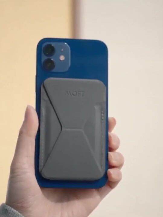 MOFT MagSafe Wallet Stand for Phone 15/14/13/12 Series MagSafe Compatible Phone Stand with 3 ...