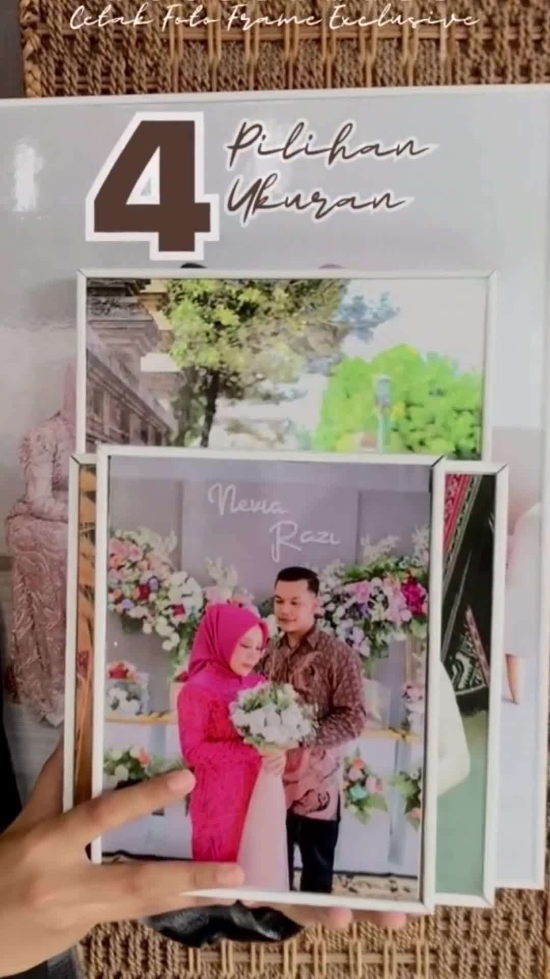 Kreatifid CETAK FOTO UKURAN 6R, 8R, 10R Dan12R SUDAH TERMASUK BINGKAI | Lazada Indonesia